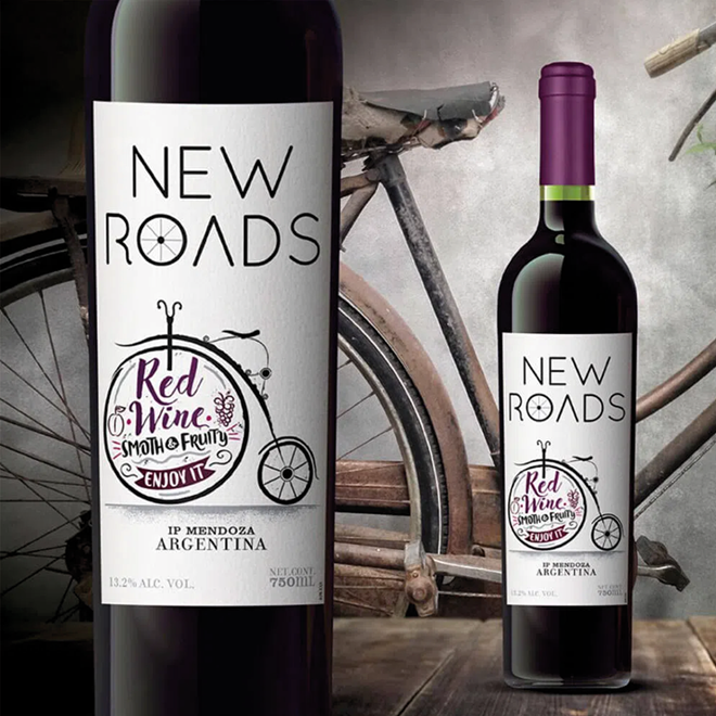 Vinho Tinto Argentino New Roads 750ml