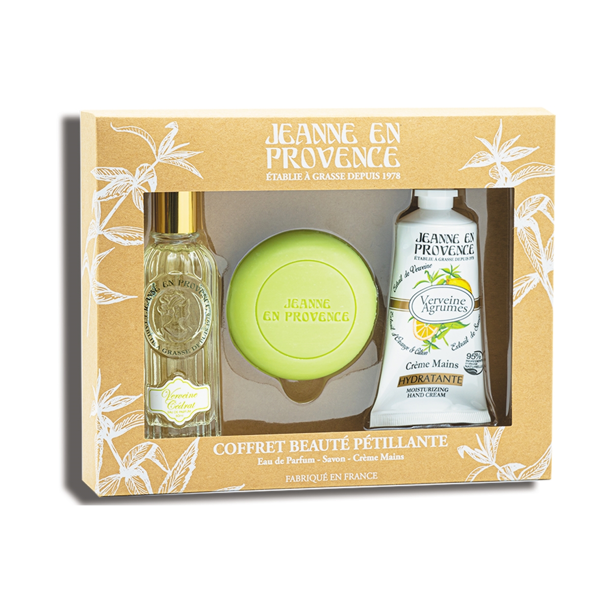 Kit Jeanne Arthes Verveine- Eau De Parfum 60ml + Creme Para Mãos 75ml + Sabonete 100gr
