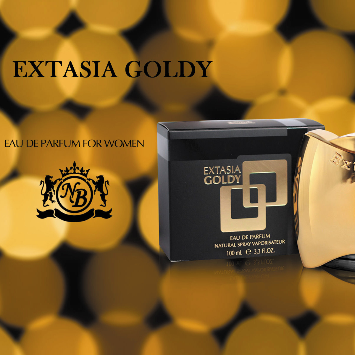 Perfume New Brand Prestige Extasia Goldy For Women - Eau De Parfum ...