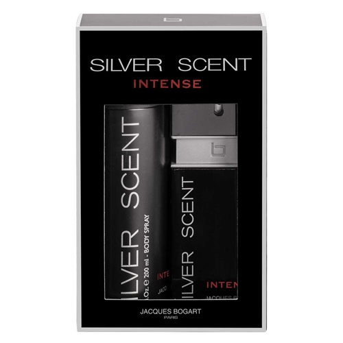 Kit Perfume + Body Spray Jacques Bogart Silver Scent Intense Eau de ...
